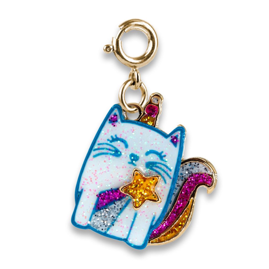 Gold Glitter Unicat Charm – Purple Cow Toys