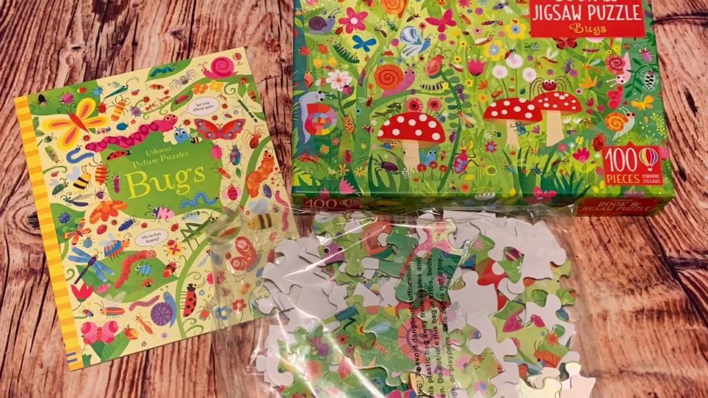 Book and 100 Piece Puzzle – Bugs – Purple Cow Toys