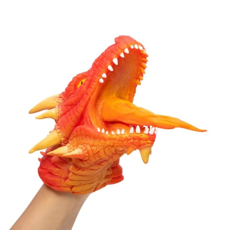 Ferocious Fire Breathing Dragon Hand Puppet – Purple Cow Toys