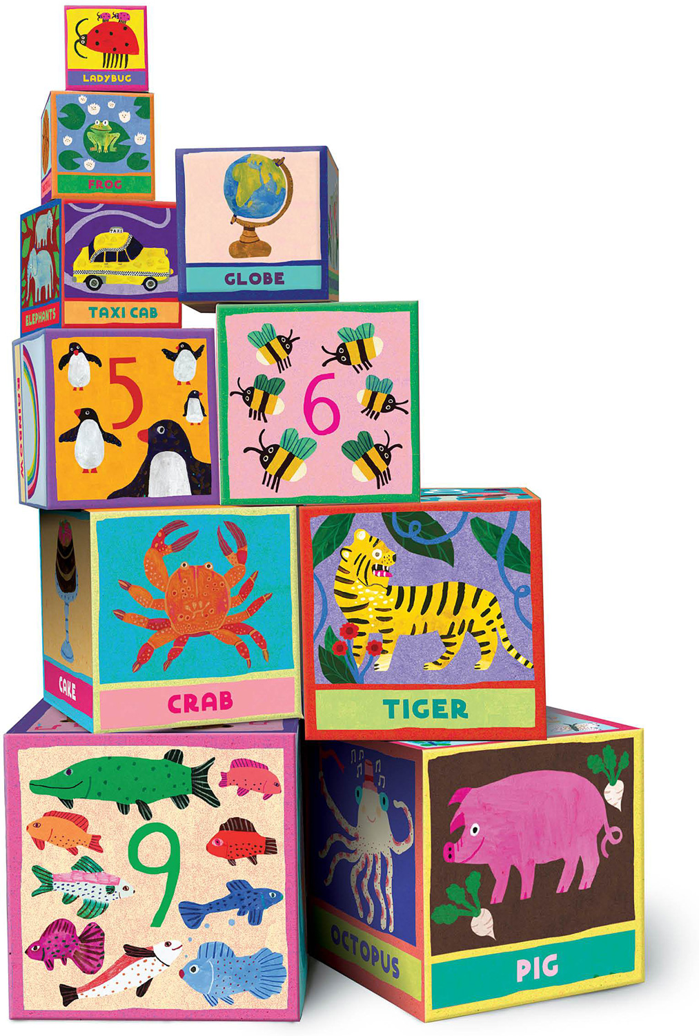 First Words Tot Tower – Purple Cow Toys