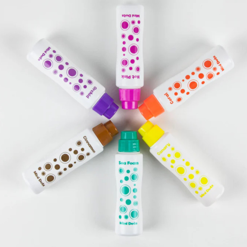 Mini Island Pastels 6 Pack Dot Markers – Purple Cow Toys