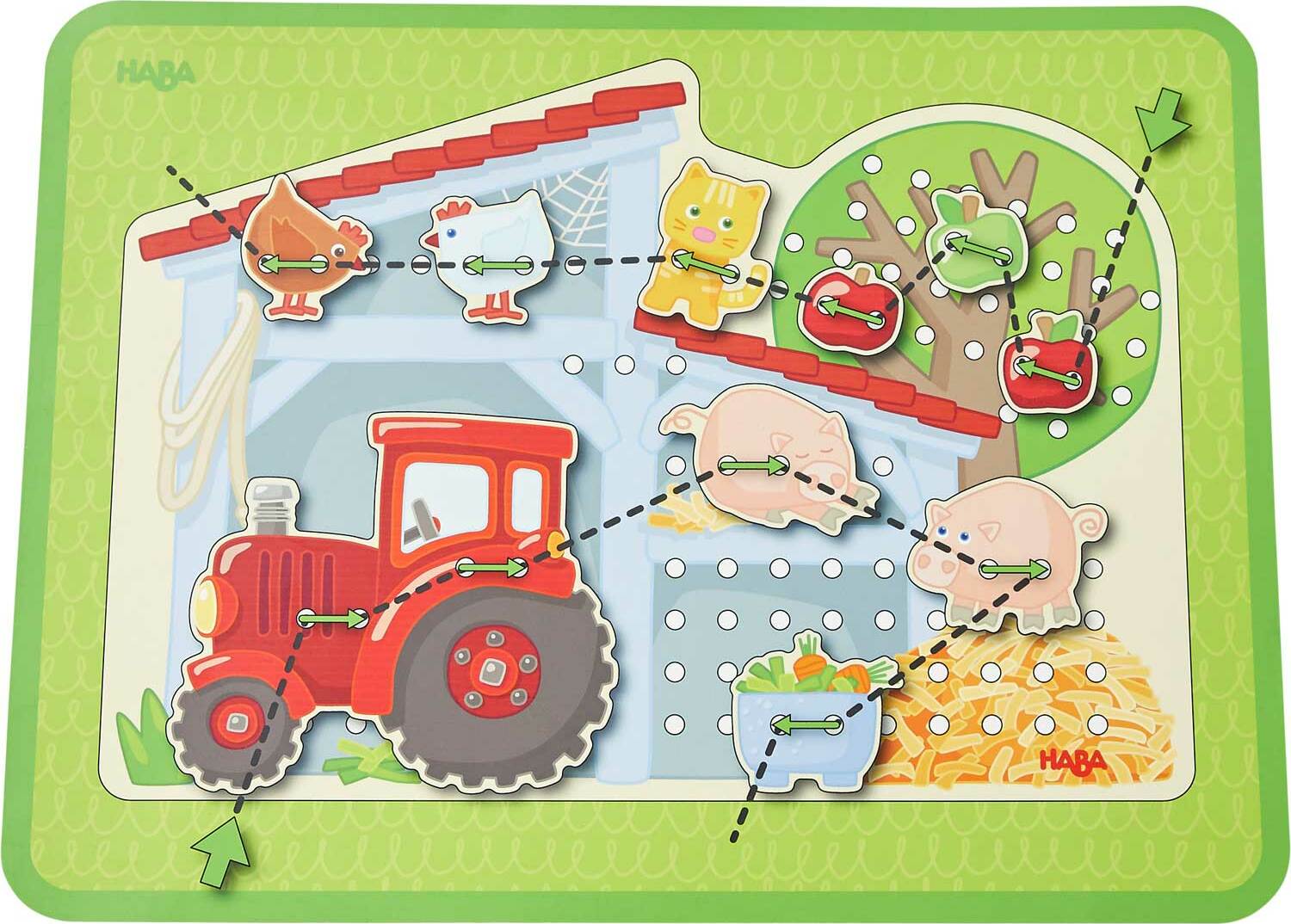 Farm Threading and Lacing Game – Purple Cow Toys