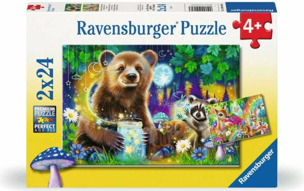 Loveable woodland friends 2x24pc Puzzle — Ravensburger – Purple Cow Toys
