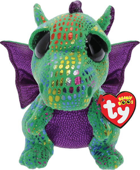 Cinder Dragon Green TY plush – Purple Cow Toys